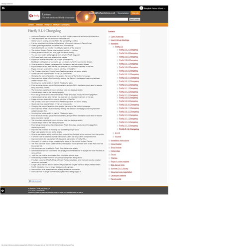 Firefly 5.1.4 Updates - Bangkok Patana School